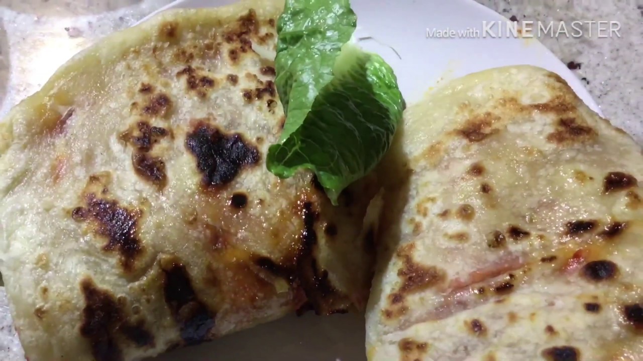 Arabic naan sandwich with #several layers #bread#homemade (no yeast ...