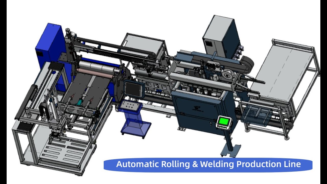 Automatic Rolling & Welding Production Line for Industrial Fan Havc ...