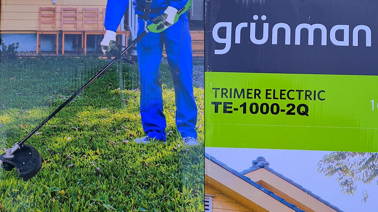 Electric Grass Trimmer (Grunman, TE-1000-2Q, 230V AC, 1000 W) - YouTube