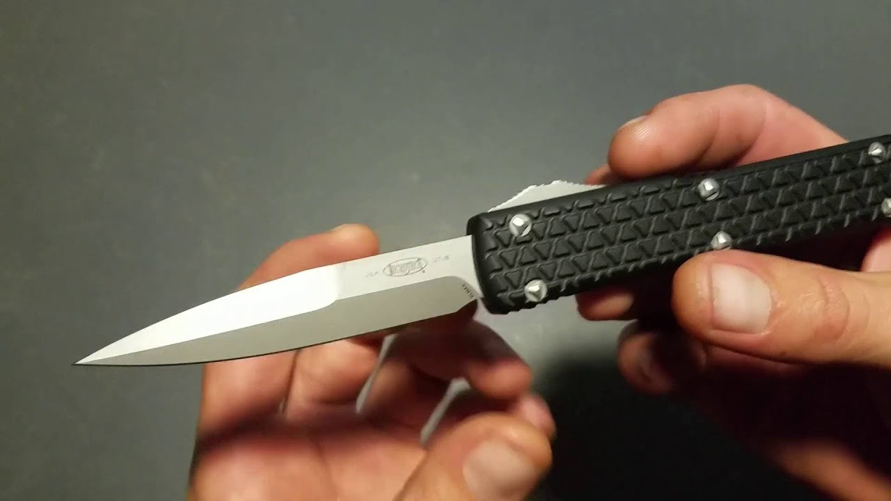 Microtech Ultratech Bayonet Trigrip - YouTube