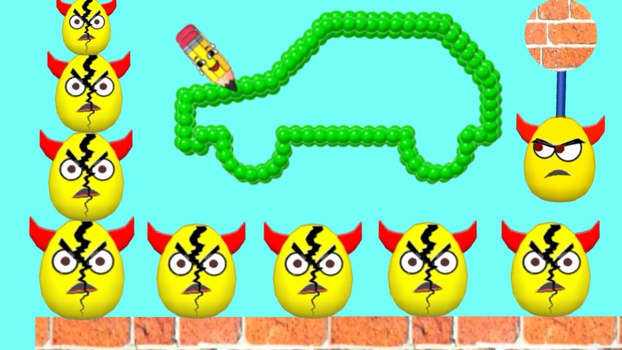 😆📳♥️/ Draw to smash (save the doge & bees ) 🆚 roll crowd gameplay ...