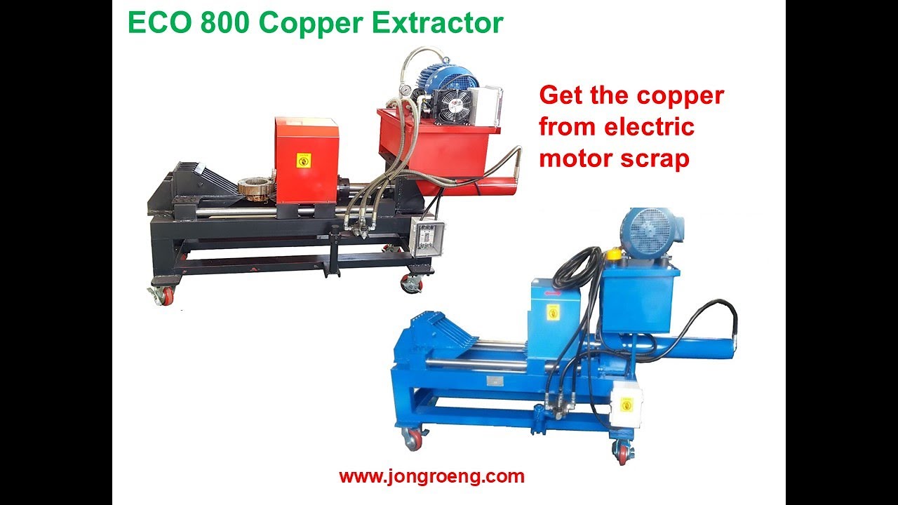 Electric motor scrap recycling machine, ECO 800 Copper Separator ...