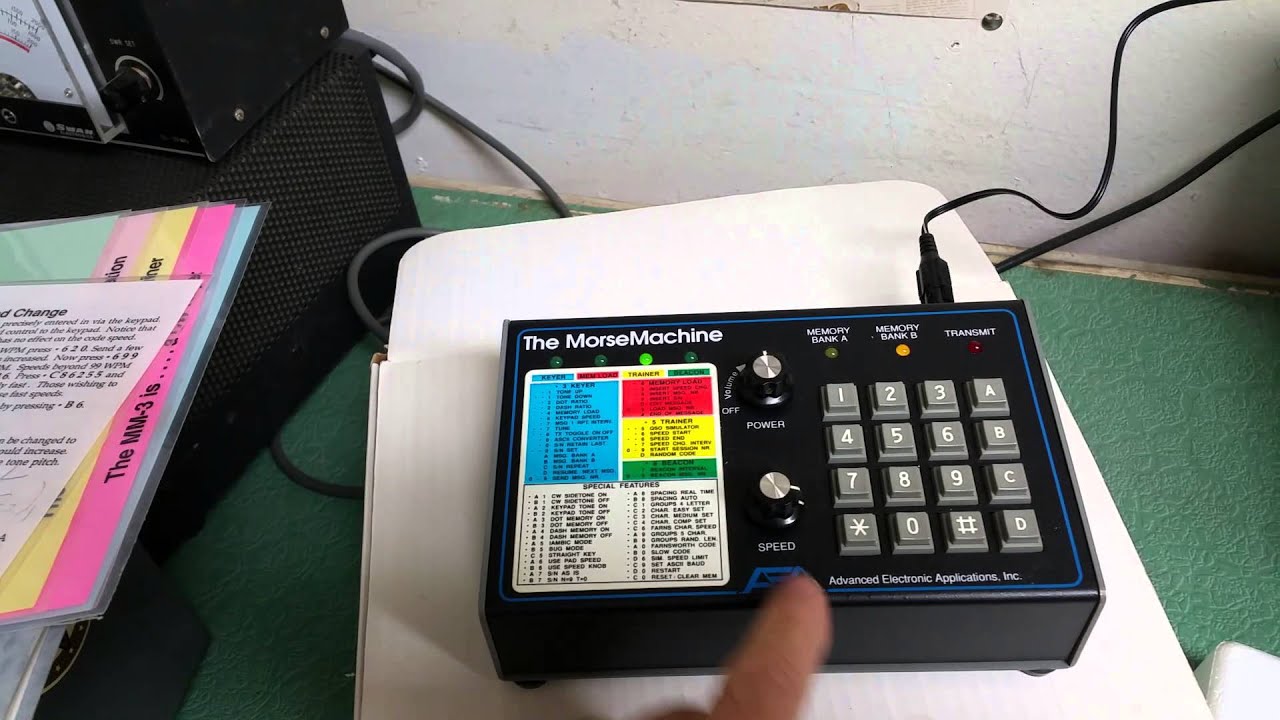 AEA MM-3 Morse Machine - YouTube