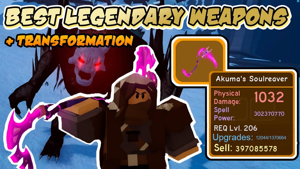 *NEW* AKUMA'S SOULREAVER (LEGENDARY) WEAPON [Dungeon Quest] - YouTube