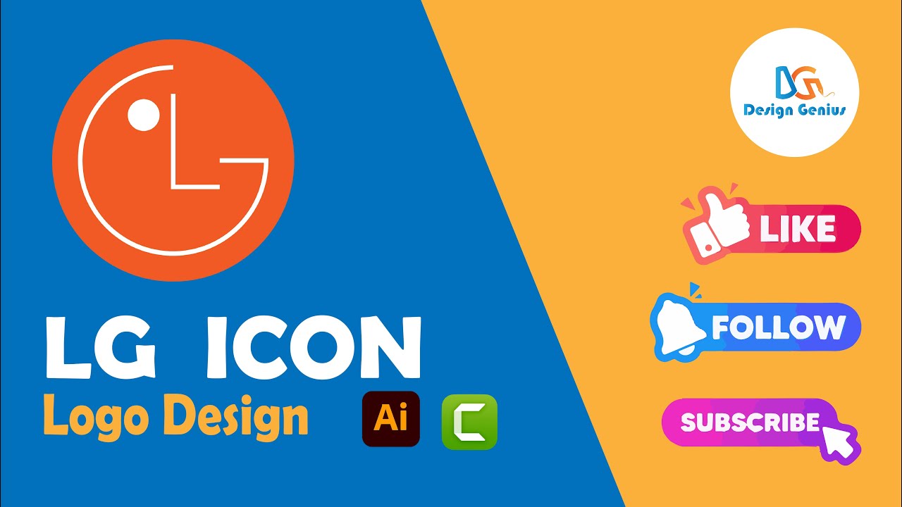 LG Icon Logo Design Tutorial - YouTube