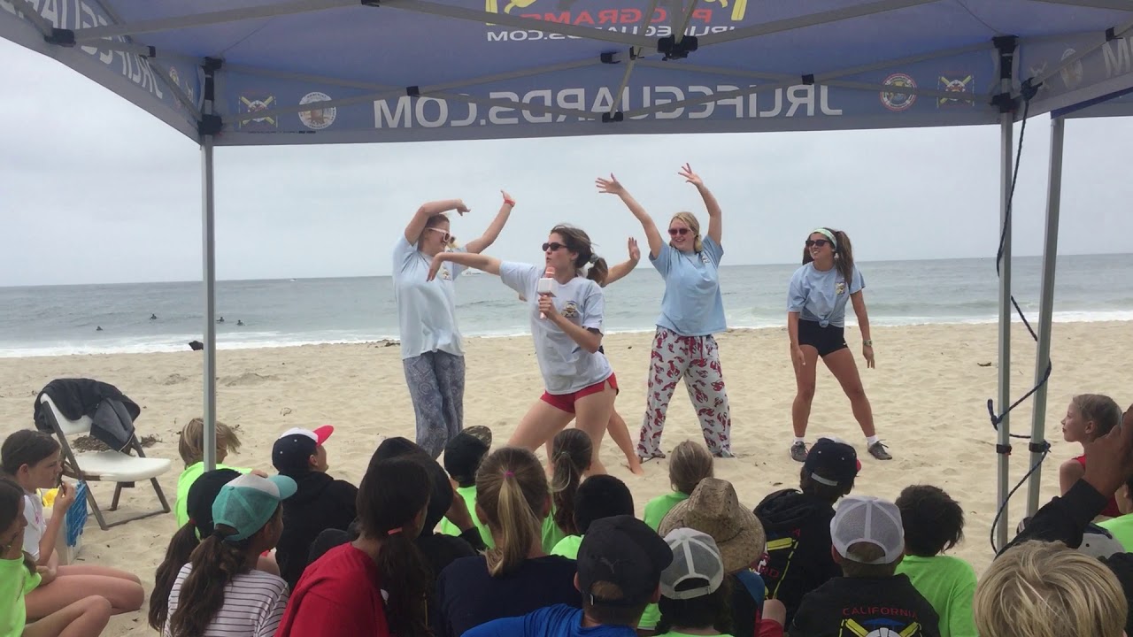 California Junior Lifeguards funny dance - YouTube