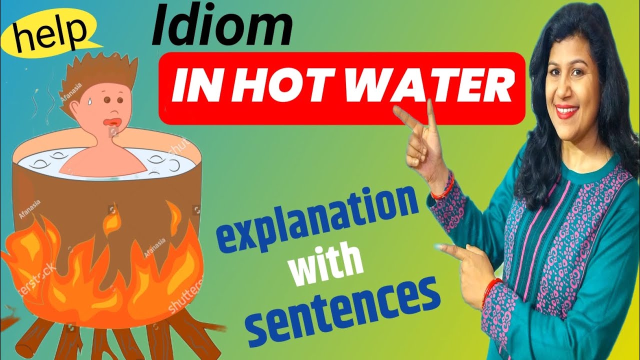 In hot water 😫| Get into hot water| idioms and phrases ...