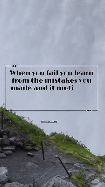 Learn from your mistake. - YouTube