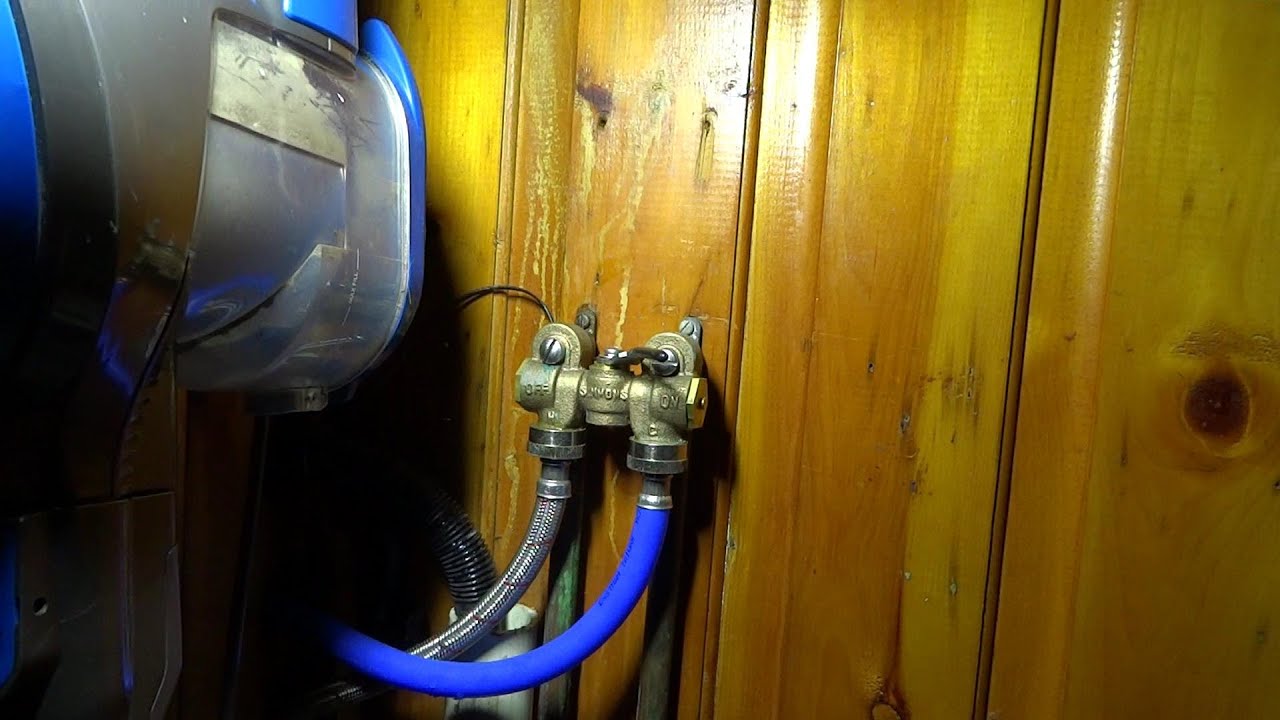 WATER LEAK FROM WASHER MACHINE SHUTOFF VALVE - YouTube