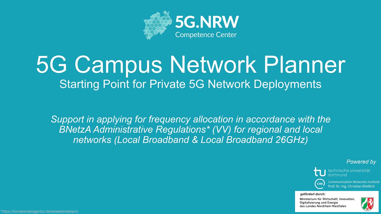 5G Campus Network Planner - Starting Point for Private 5G Network ...