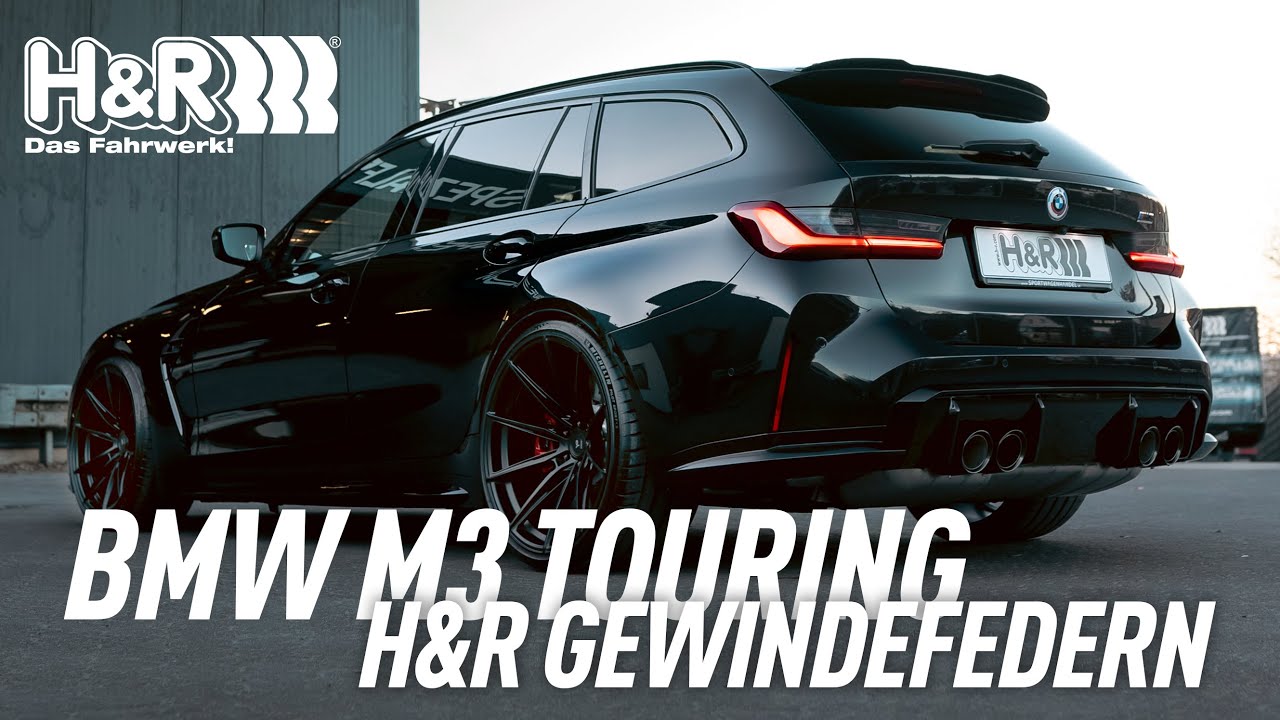 4K- Lowered BMW M3 Touring Competition 2023 - Gewindefedern ≡ H&R - YouTube