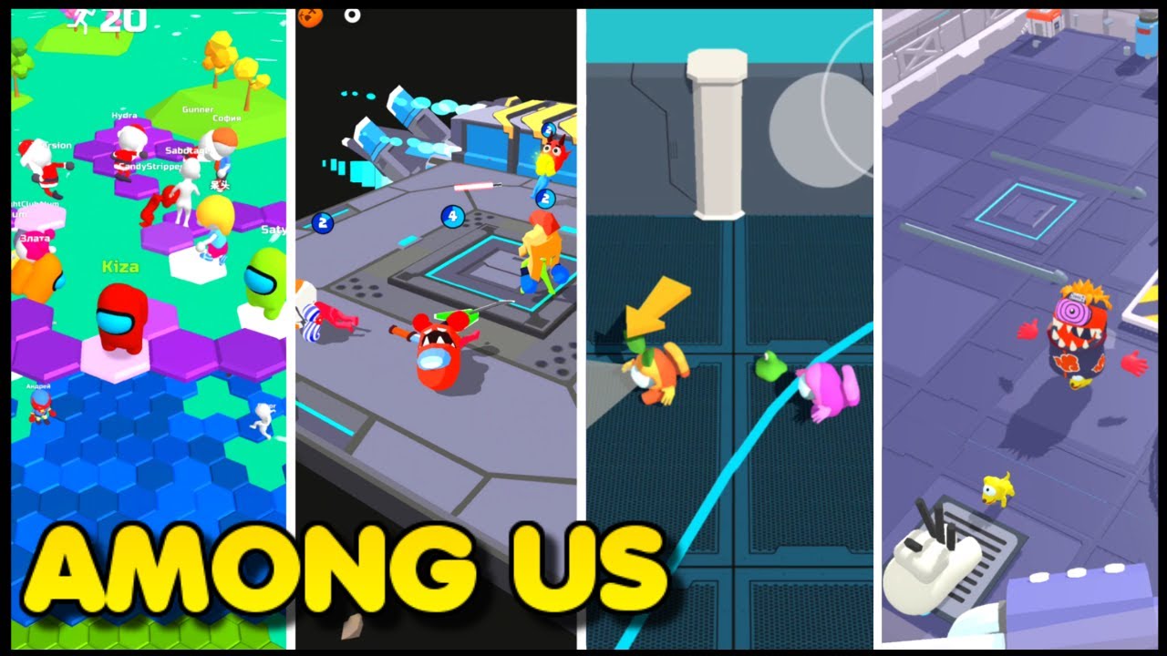 Among Us Characters but in 4 different Android & iOS Games - YouTube