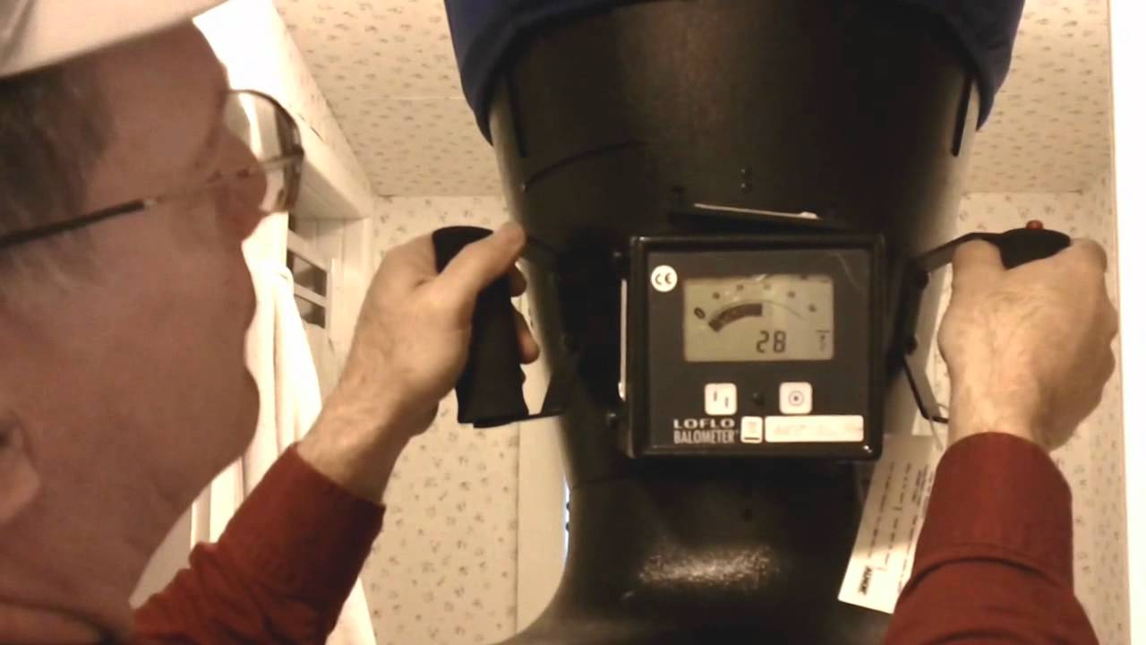 Air Pressure & Venting Post-Test - Home Energy Audits - YouTube