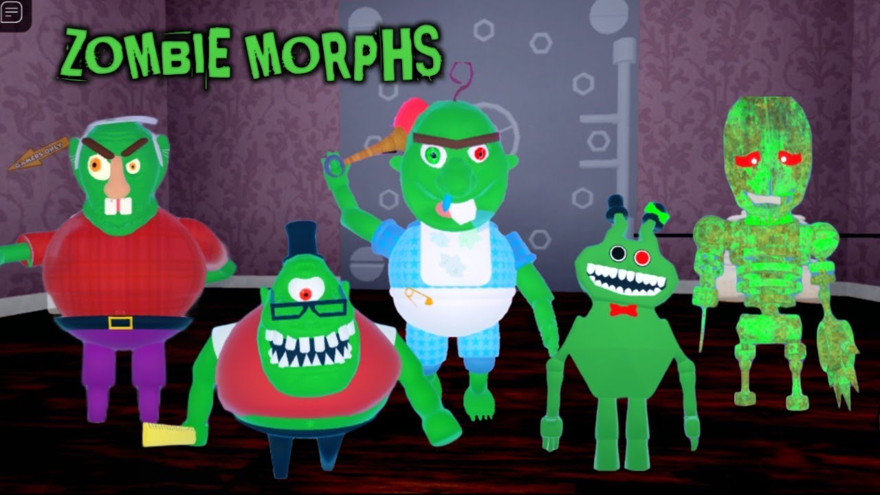 Playing as ALL ZOMBIE MORPHS in ESCAPE EVIL GRANDMA| NEW MORPH - YouTube
