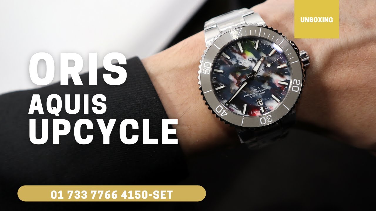 Unboxing Oris Aquis Date Upcycle 41.5mm 01 733 7766 4150-Set - YouTube