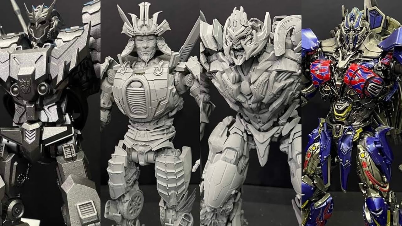 New Transformers model kits action figures on display Yolopark - YouTube