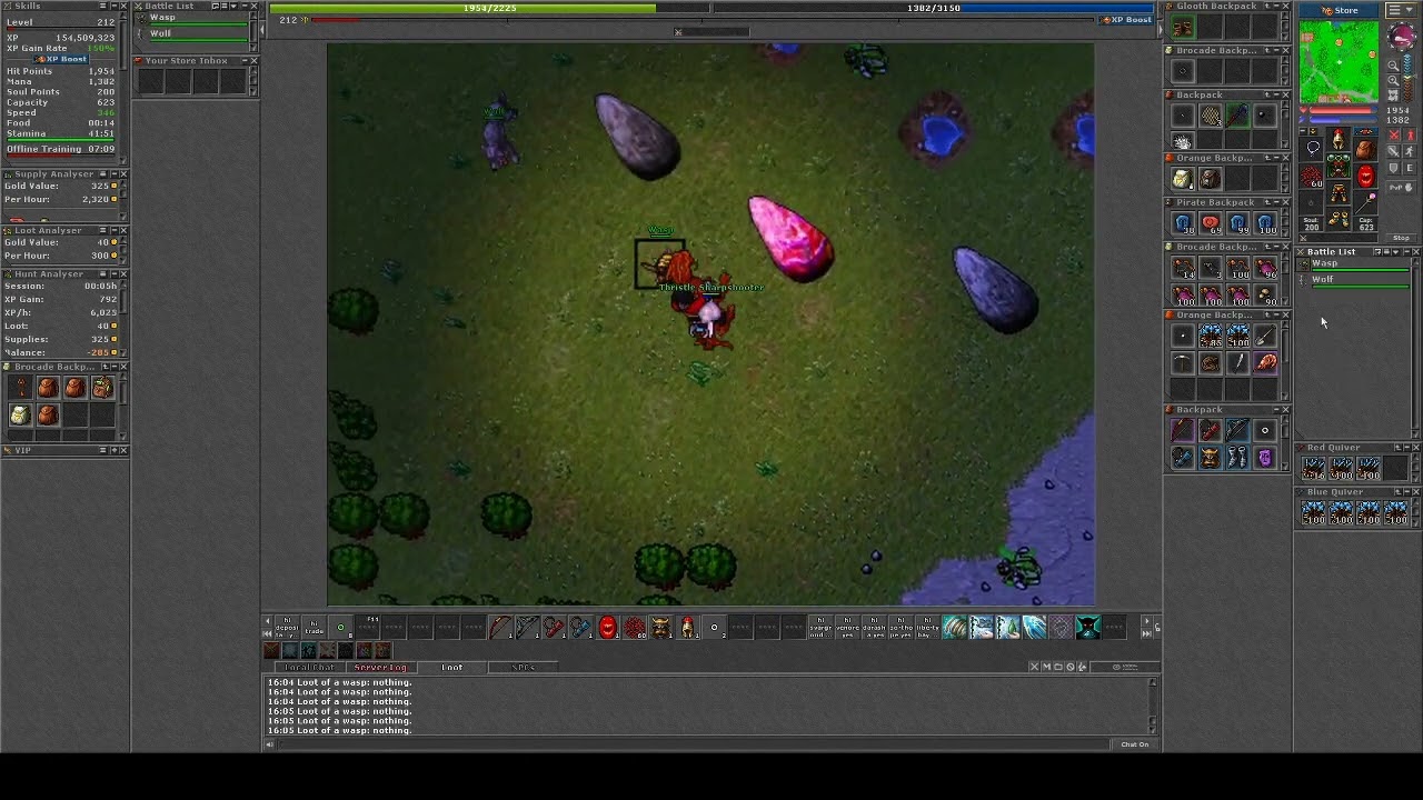 Rare bosses of Tibia - Willi Wasp - YouTube
