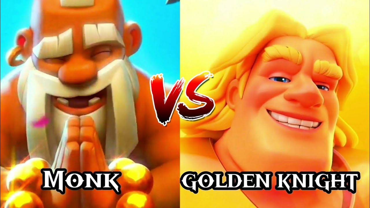 MONK VS GOLDEN KNIGHT | Who is Strongest? - YouTube