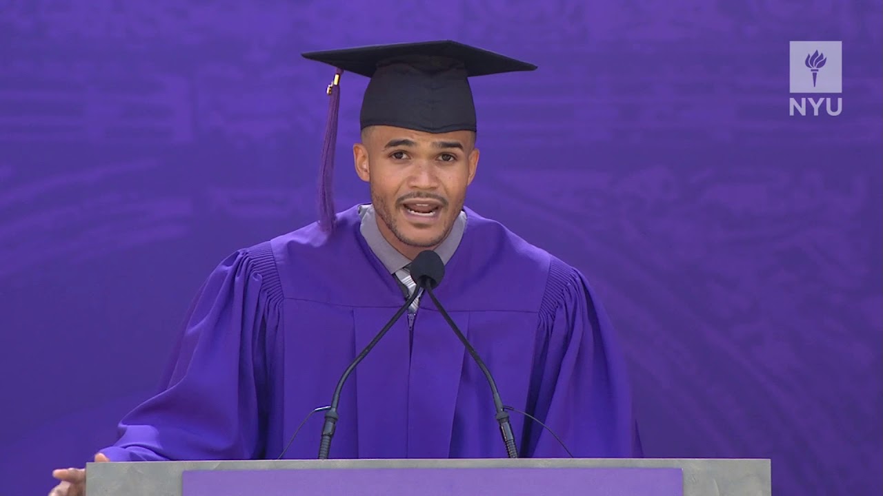 NYU 2019 Commencement Student Speaker Alfonso E Morgan Terrero - YouTube