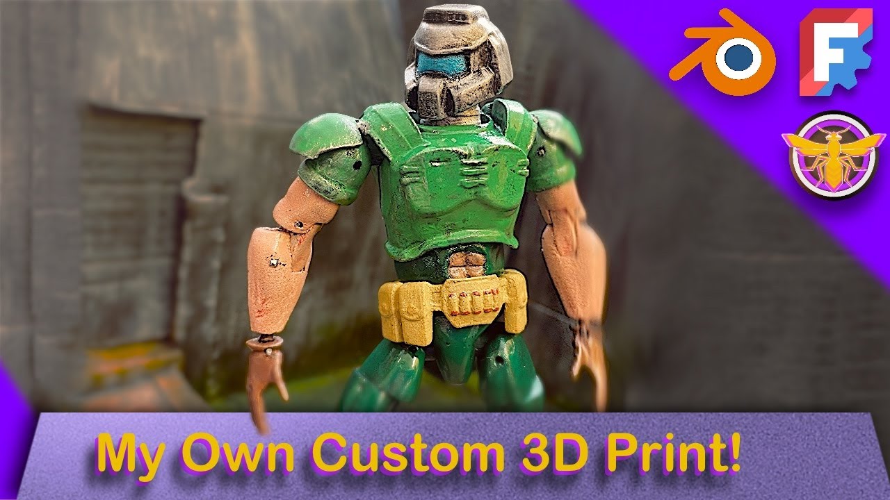 3D Printing 90s Doomguy Using Blender and Freecad! - YouTube