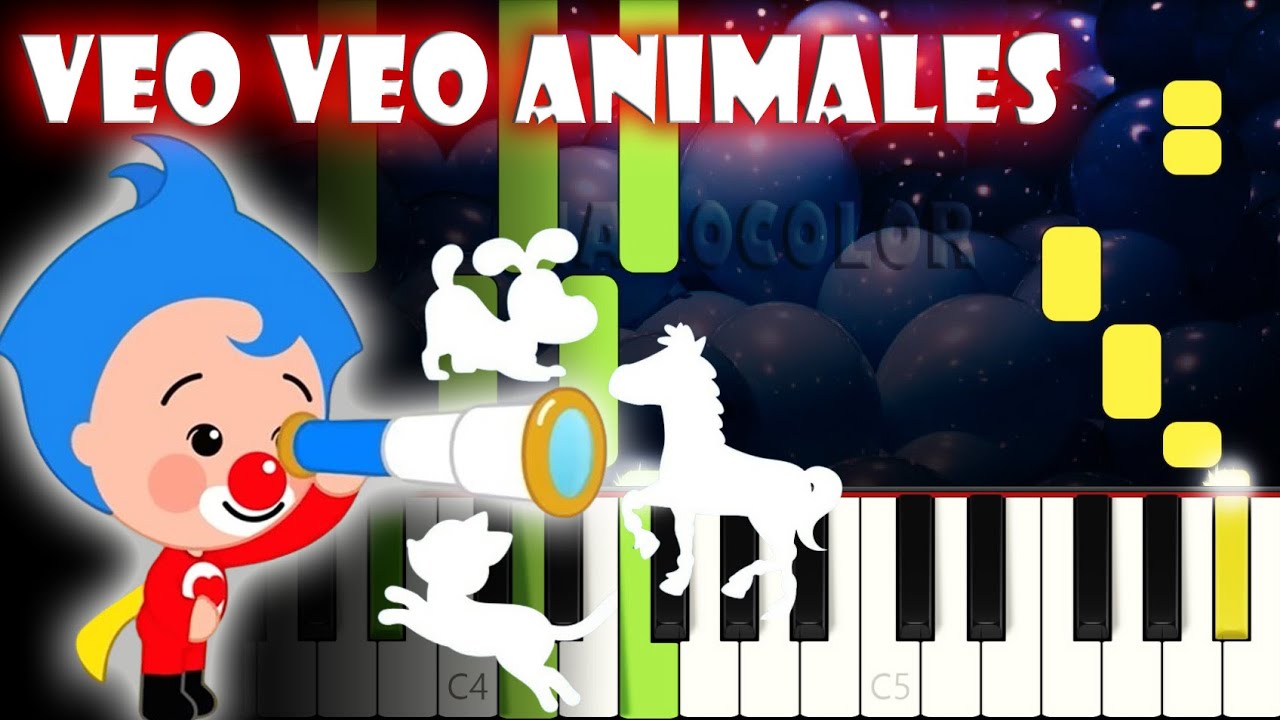 Veo Veo Animales | Piano Cover | Tutorial | Karaoke - YouTube