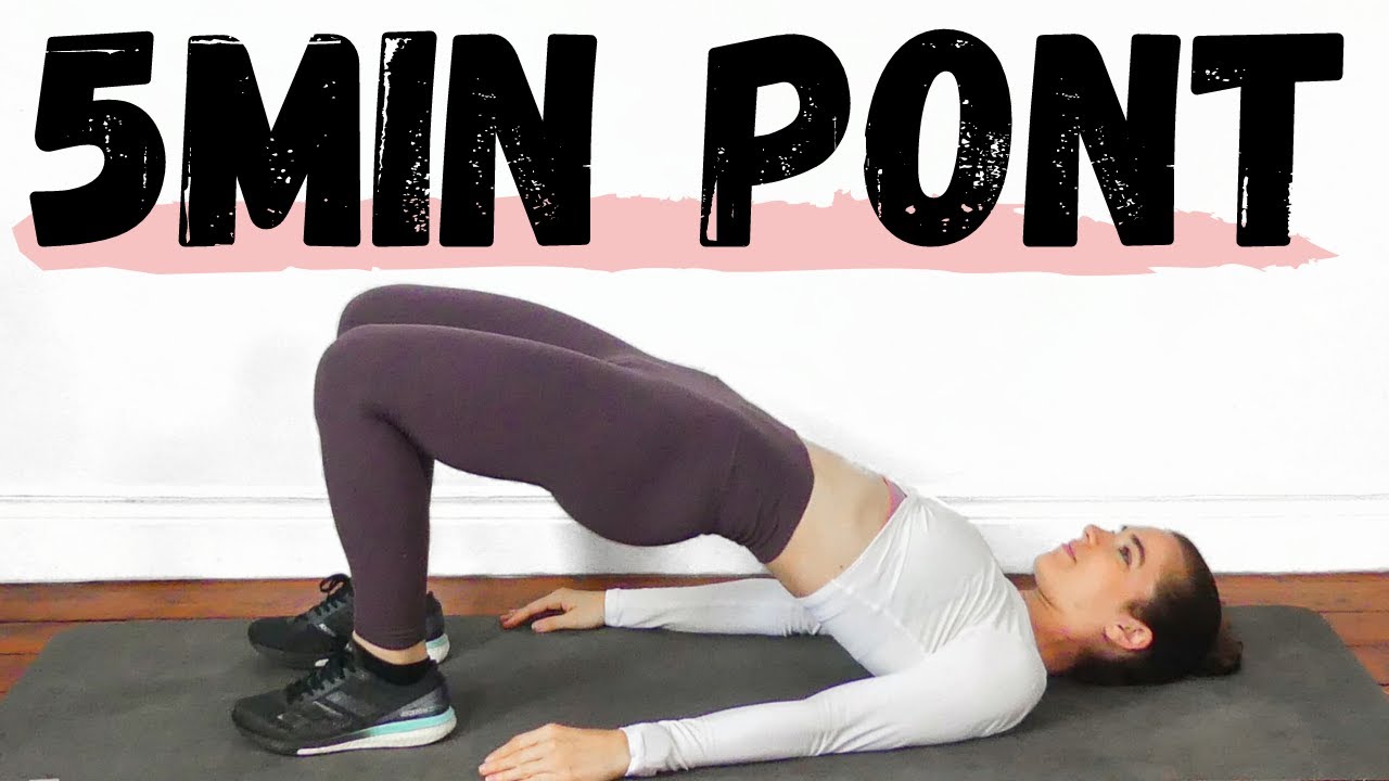 5min Pont Pour Muscler Les Fessiers - Exercices pour les fesses sans ...
