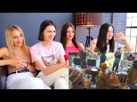 Vidio Reaksi wanita cantik Rusia menonton kendang triziel Jingle Kencana Wungu Campursari💯