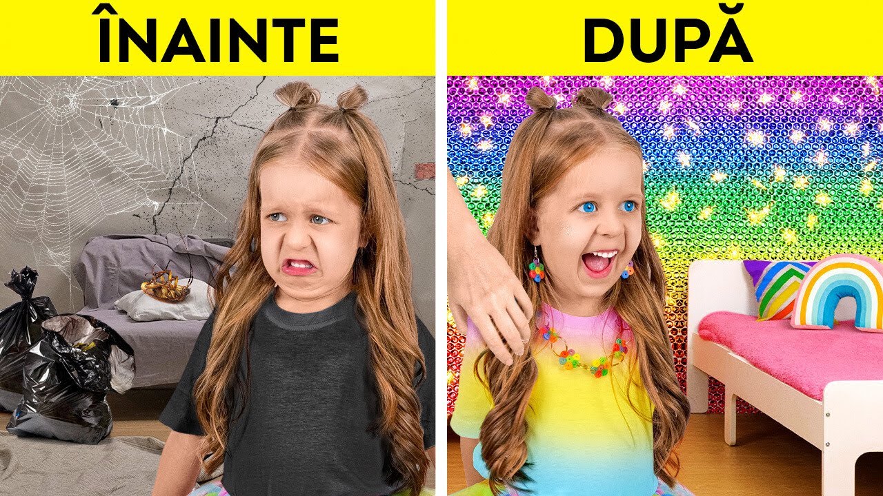 IDEI ARTIZANALE INCREDIBILE, ÎN CULORILE CURCUBEULUI || Idei de transformare interioară - YouTube