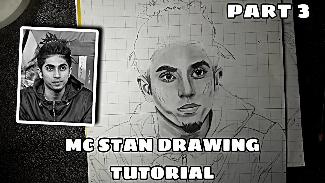 How to draw Mc Stan step by step || mc stan Drawing part 3 || #mcstan ...