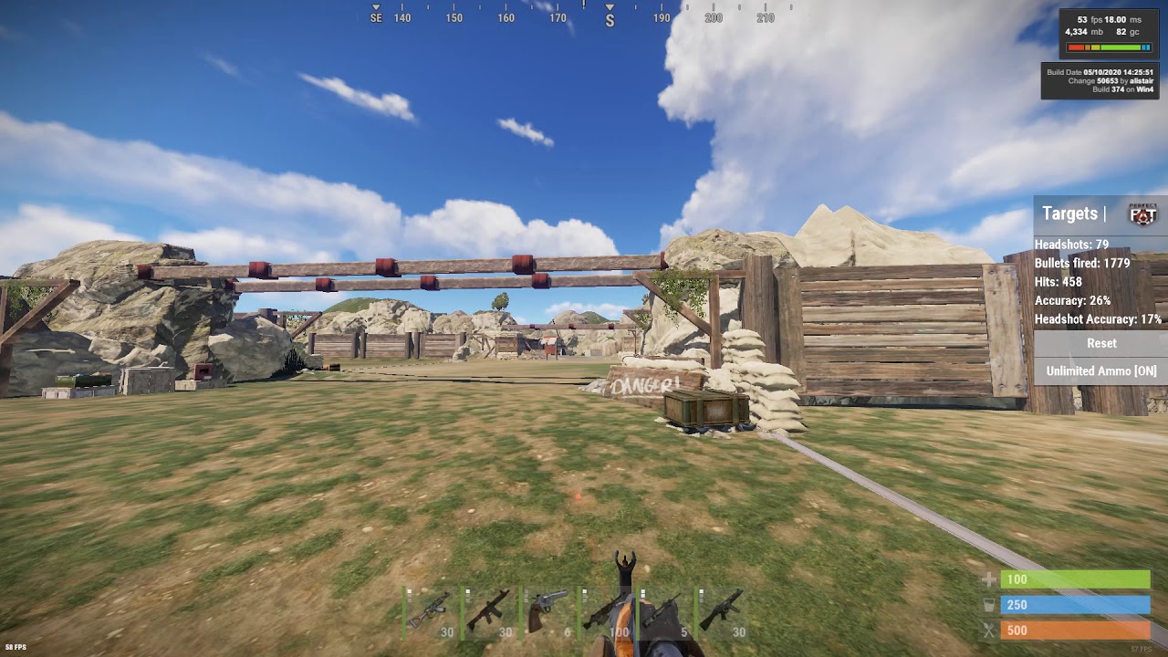 My 1st day training AK recoil | RUST | - YouTube