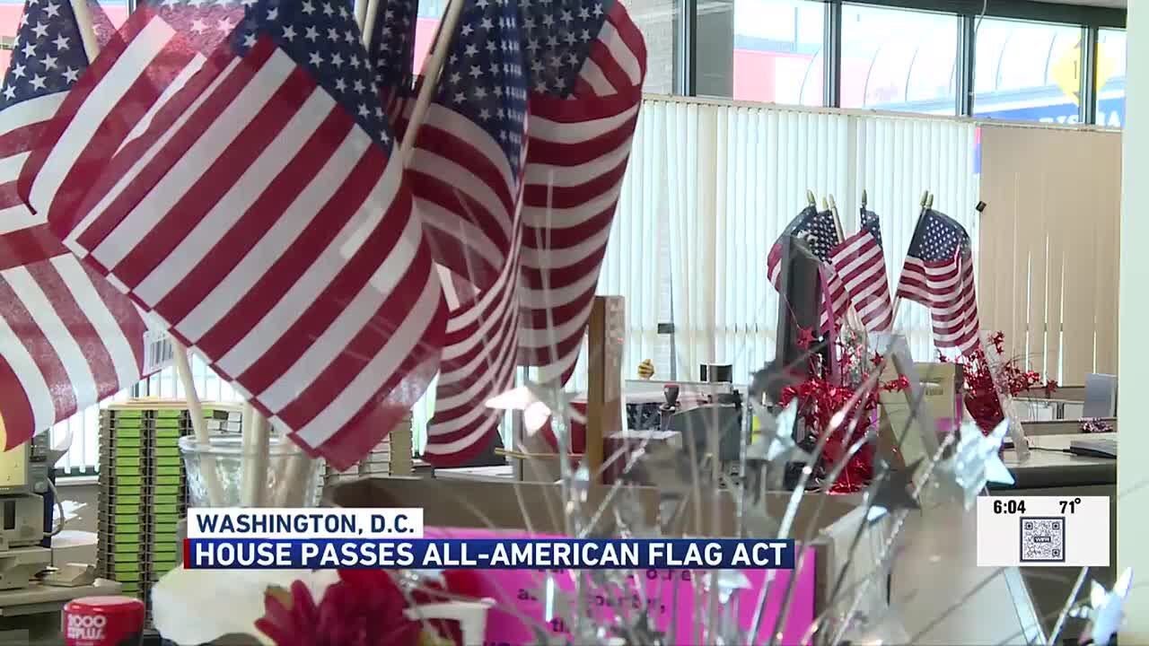 Congress passes bipartisan All-American Flag Act - YouTube
