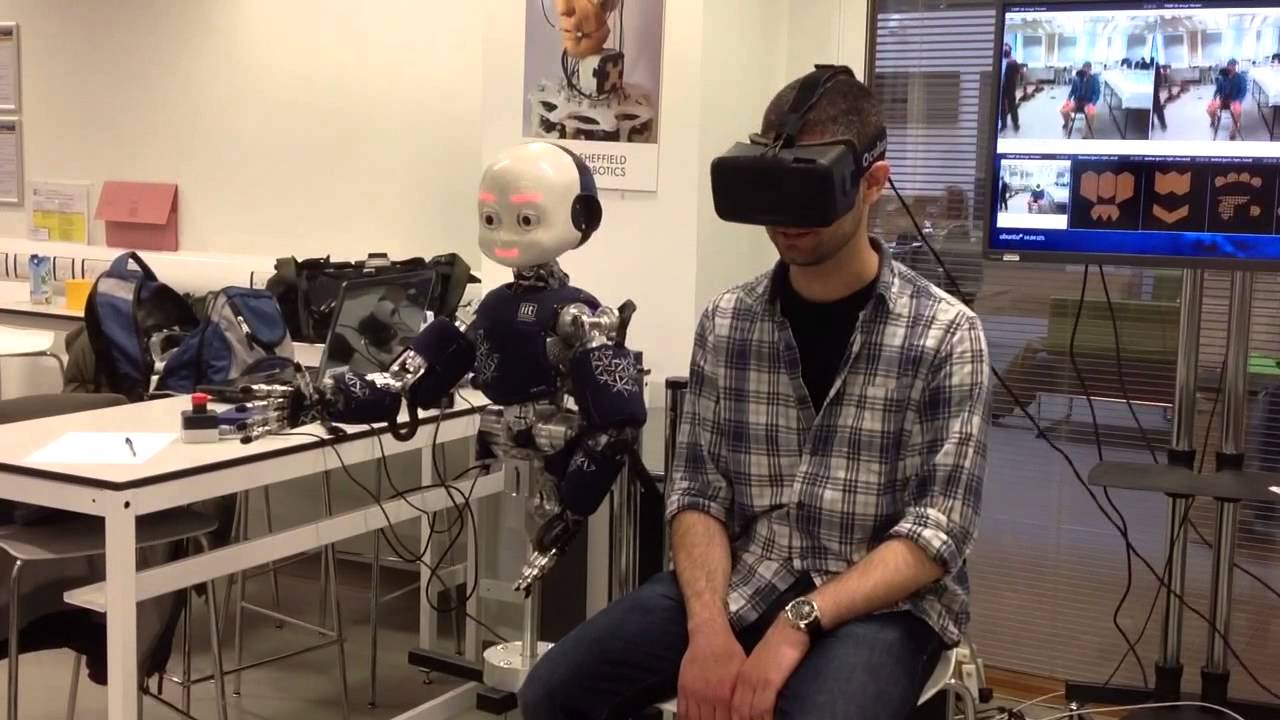 Telepresence in an iCub Robot using an Oculus Rift - YouTube