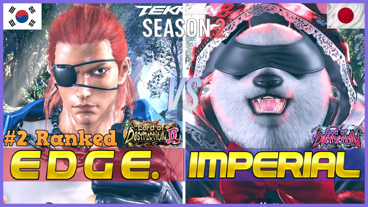 T8 EDGE (#2 Ranked Hwoarang) Vs IMPERIAL (Panda) Tekken 8 High Level ...