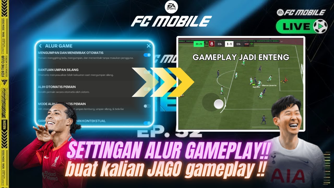UPDATE SETTINGAN! SETTINGAN ALUR GAME TERBAIK DI FC MOBILE! SETTINGAN ...