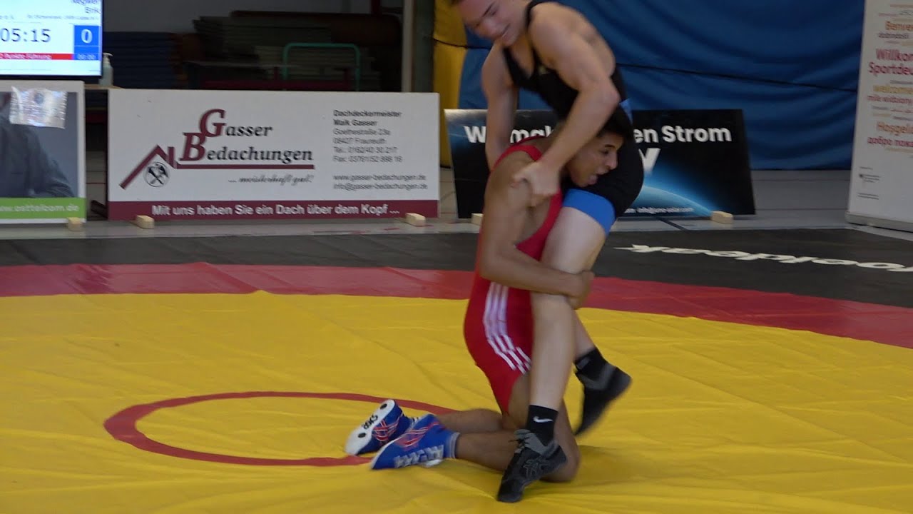 Wrestling / Ringen, Junioren, BM Chemnitz 2022, Freestyle, 61 kg, Adel ...