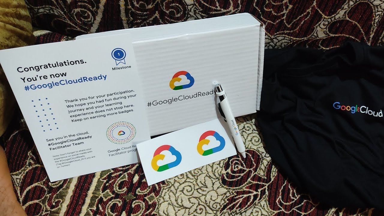 UNBOXING My First #Google Cloud Ready Swags - YouTube
