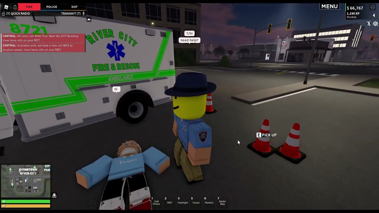 How an Ambulance Responds To a Person ER:LC ROBLOX - YouTube