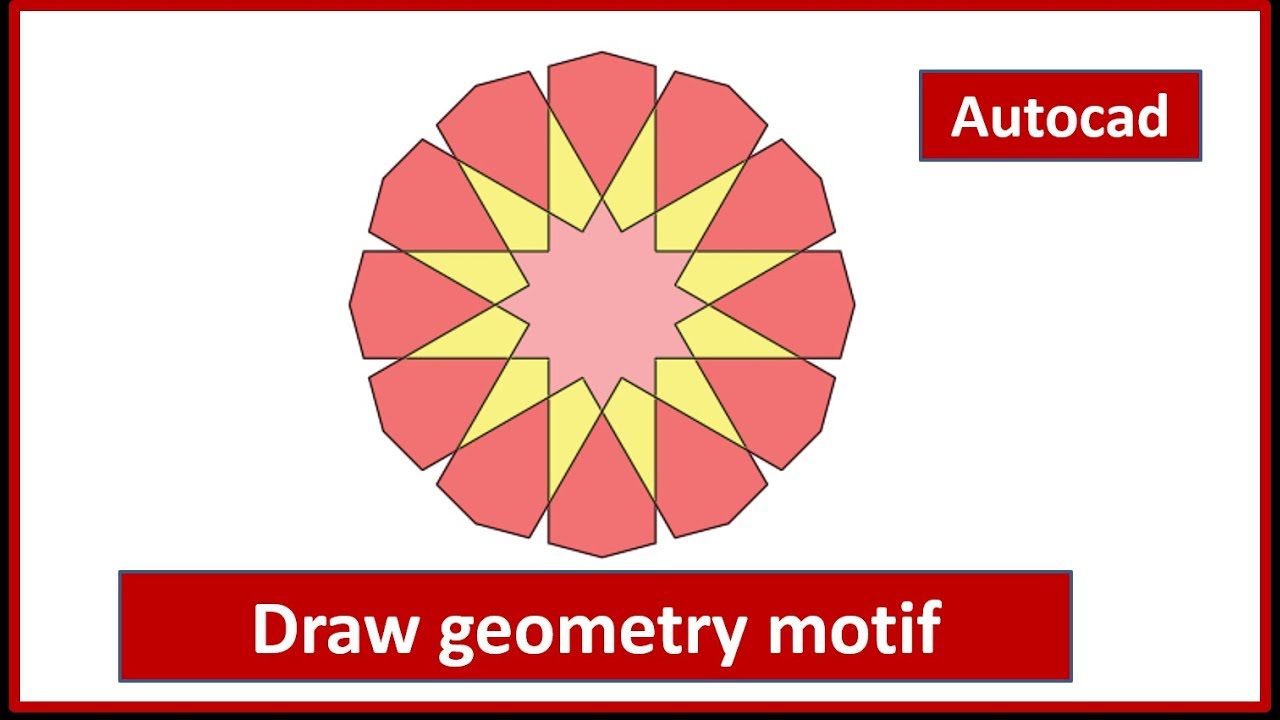 draw geometry motif - YouTube