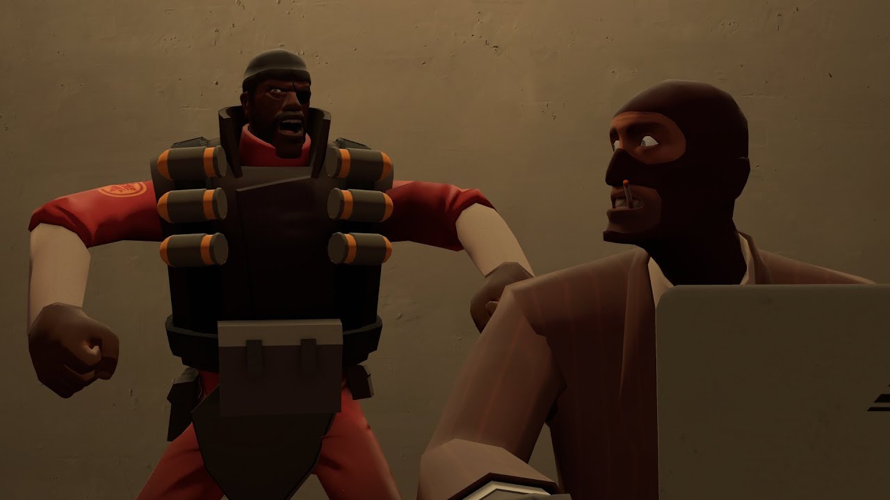 [15.ai] Demoman finds Spy Playing FPS Games - YouTube
