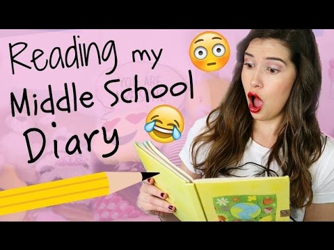 READING MY MIDDLE SCHOOL DIARY!!! - YouTube