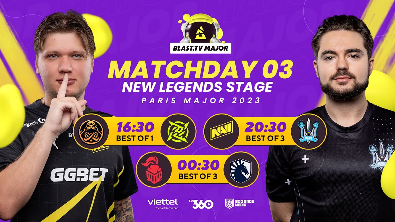 🏆 BLAST.TV PARIS MAJOR 2023 - NEW LEGENDS STAGE NGÀY 3 15.05 | NAVI VS ...