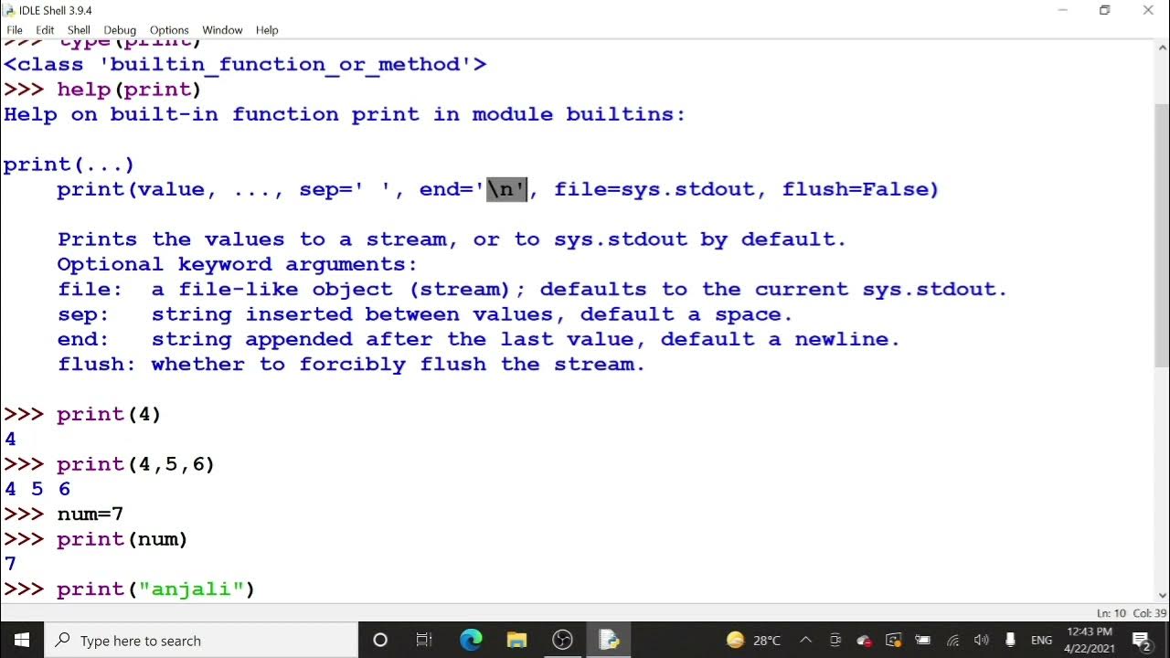 8 Print In Python Python Basics Python Lectures Youtube