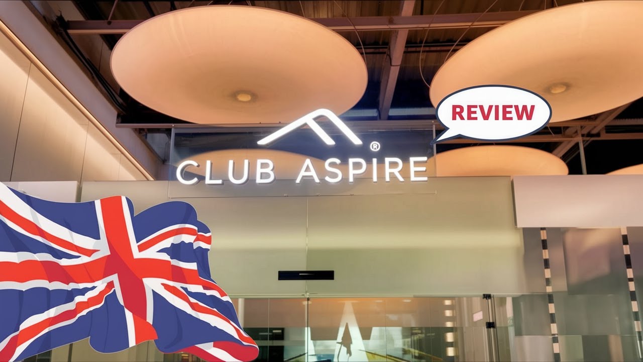Club Aspire Lounge - London Heathrow Airport (LHR) - REVIEW - YouTube