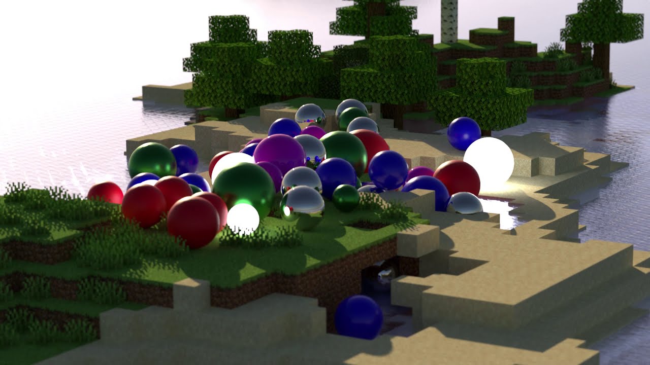 weird minecraft balls rtx lighting test - YouTube