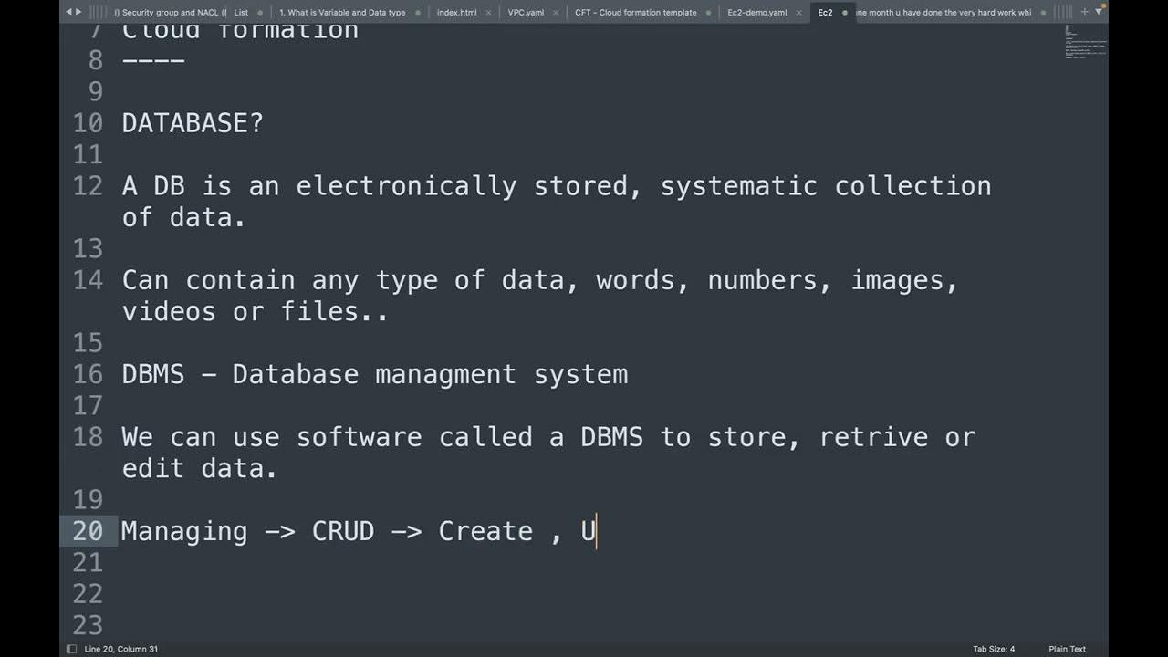 AWS-DATA BASE - YouTube