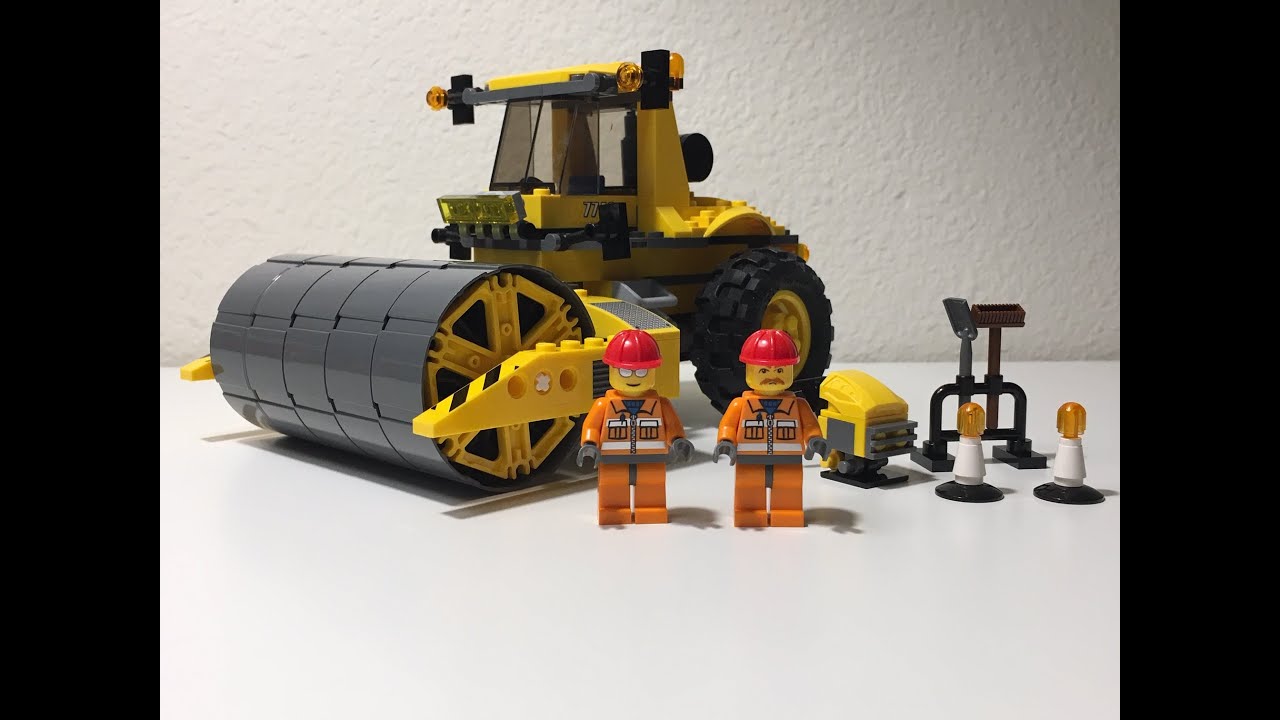 LEGO City: Single-Drum Roller Set Review! 7746 - YouTube