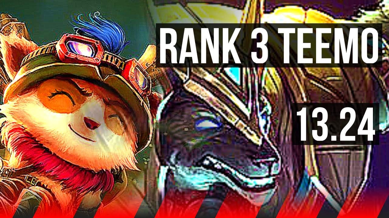 TEEMO vs NASUS (TOP) | Rank 3 Teemo, Comeback, 1.2M mastery, 11/4/16 | KR Grandmaster | 13.24 ...