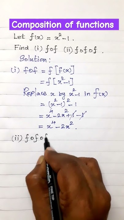 Composition of functions #easy #mathematics #tutorial - YouTube