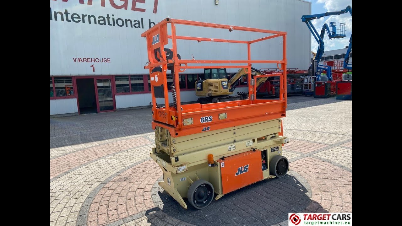 781163 JLG 6RS ELECTRIC SCISSOR WORKLIFT 779CM 138HRS 2016 - YouTube
