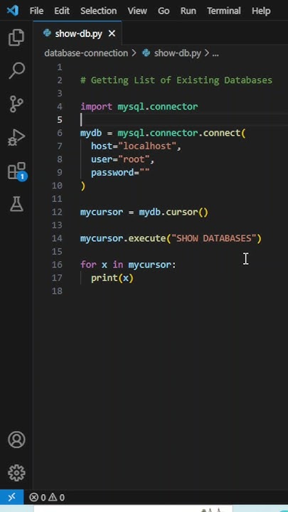 Python's Database Directory: Listing MySQL Databases Made Simple | # ...